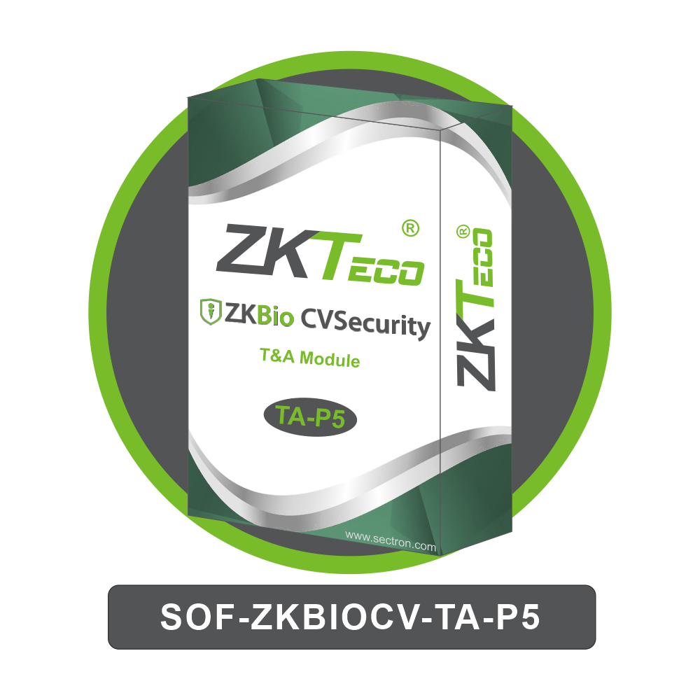 ZKTeco SOF-ZKBIOCV-TA-P5 Attendance точки до 5 (Максимално до 2000 потребителя)