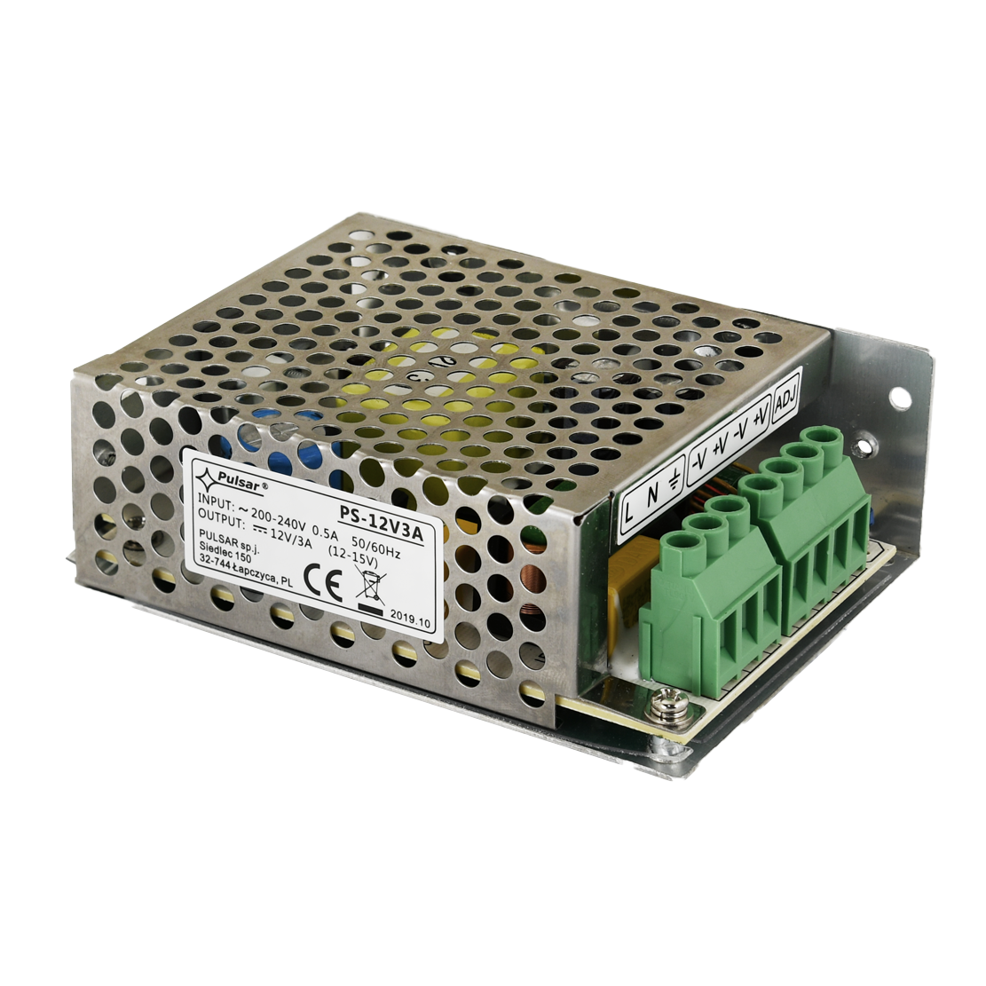 Pulsar PS-12V3AЗахранващ блок 12Vdc/3A