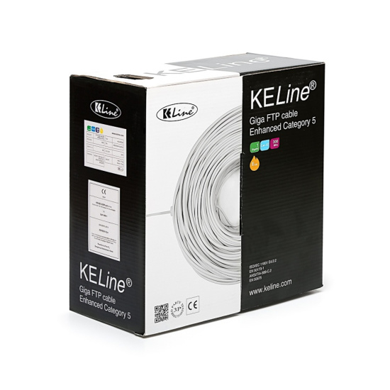 Keline, KE300S24-Eca-RLX, FTP (F/UTP) cable, 4x2xAWG24, Category 5E ...